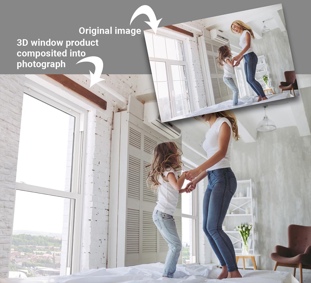 CGI & stock photography - Red and Gray